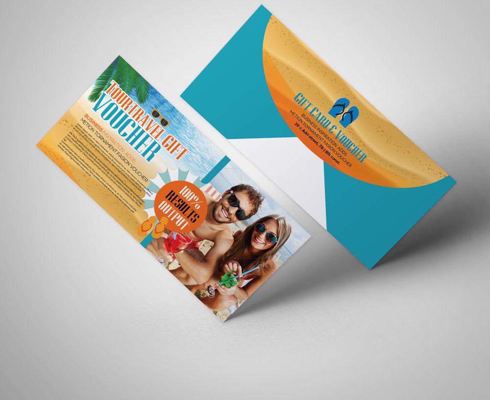 Tour Travel Gift Voucher Template By Designhub TheHungryJPEG