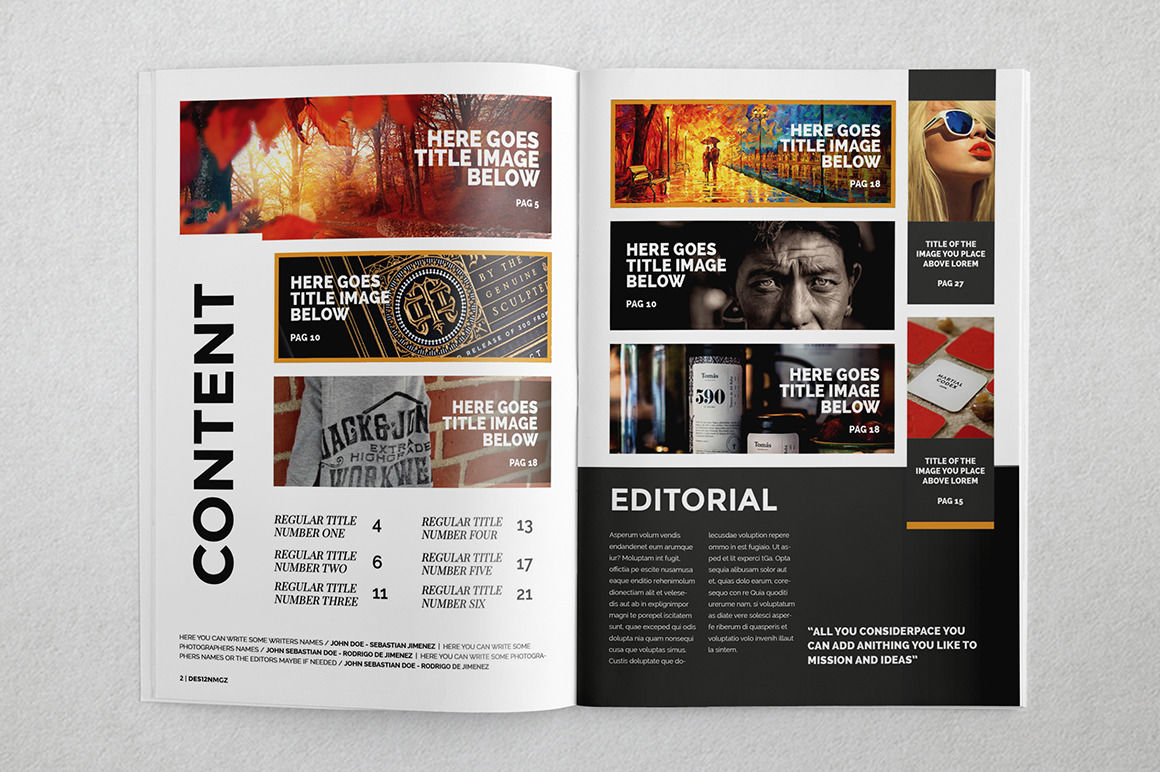 Des12gn Magazine Indesign Template By Luuqas Design TheHungryJPEG