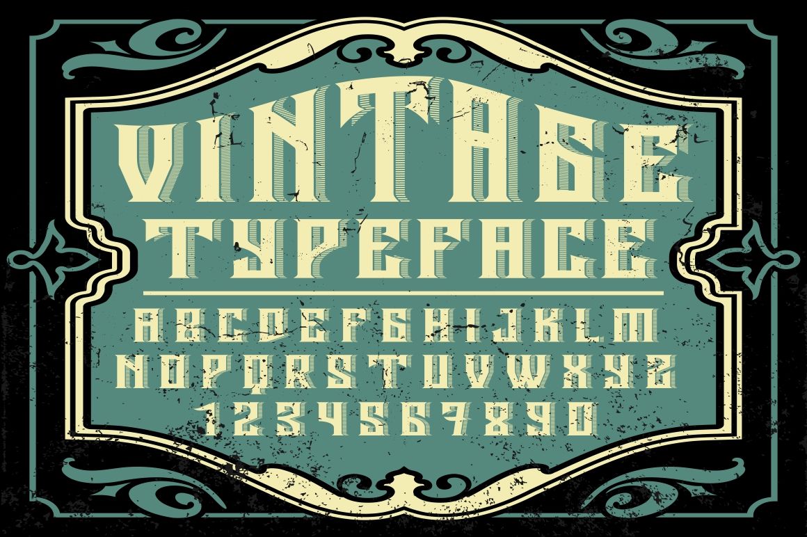 Vintage Typeface By Vintage Font Lab TheHungryJPEG