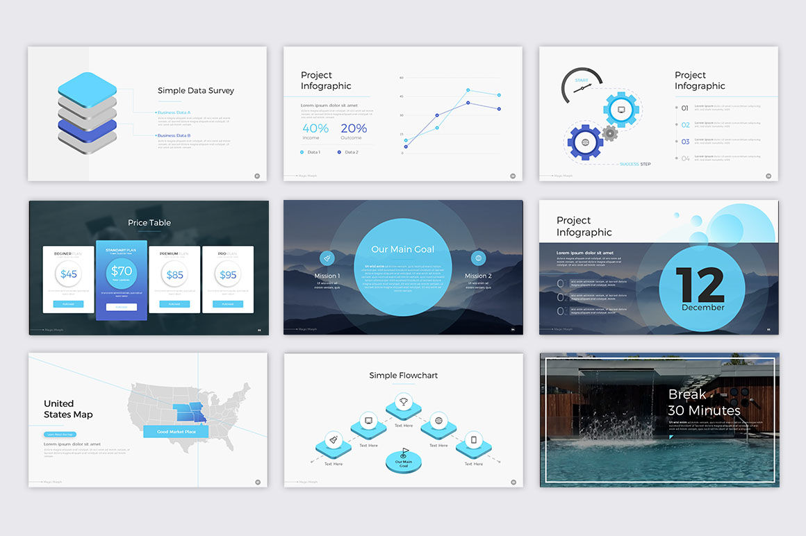 Magic Morph Powerpoint Template By BrandEarth TheHungryJPEG