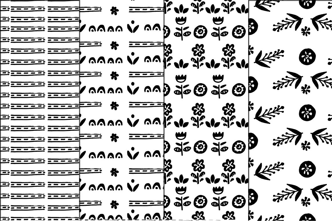 Scandinavian patterns By SketchLab | TheHungryJPEG