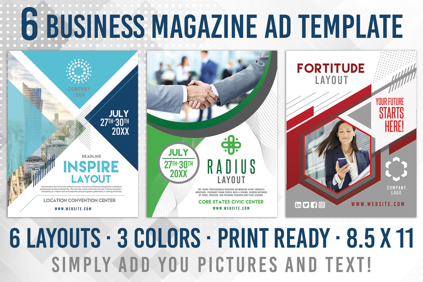 6 Business Corporate Magazine Flyer Template By Lucion Creative 