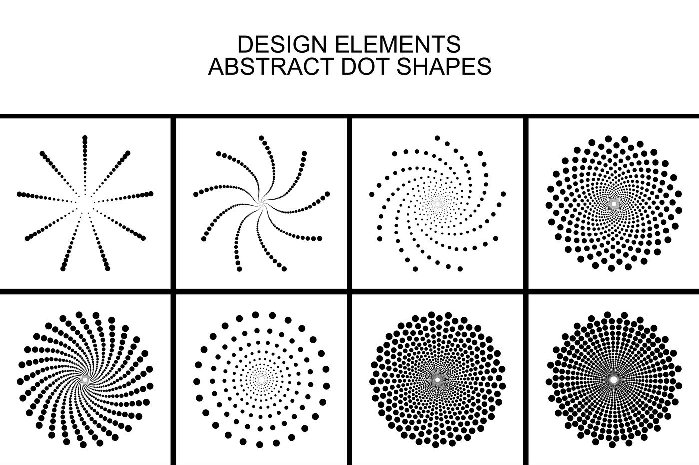 Dotted Design Elements By ExpressShop TheHungryJPEG