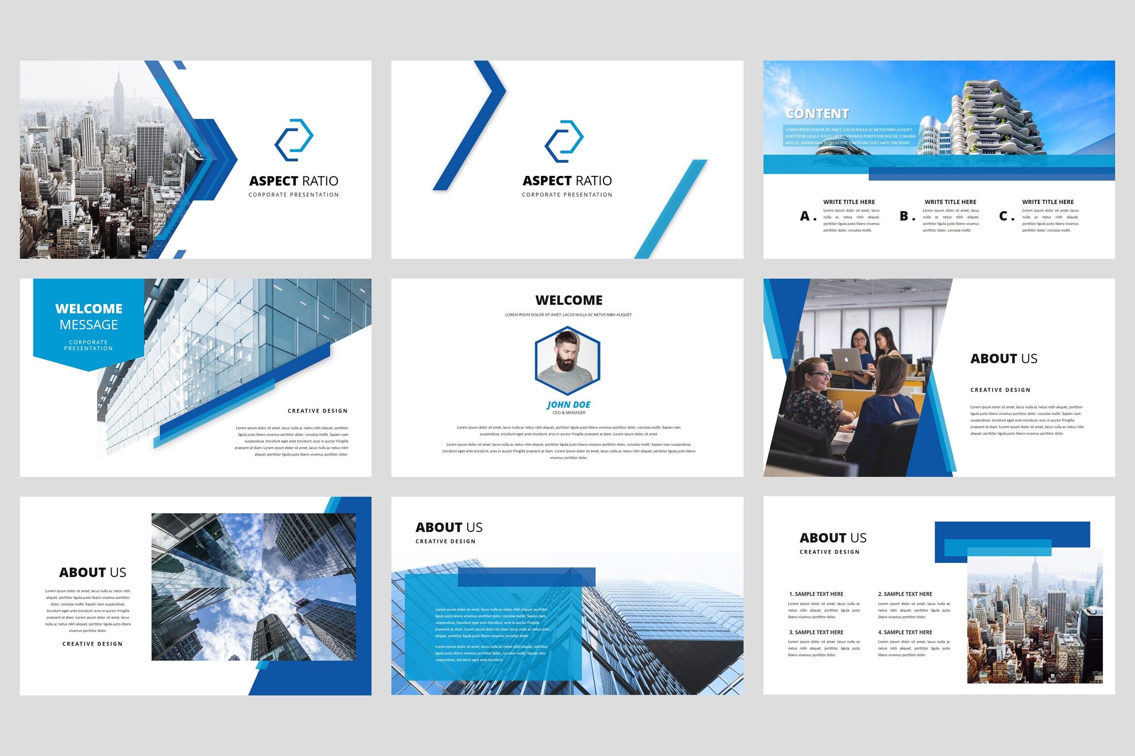 Aspect Corporate PowerPoint Template By StringLabs TheHungryJPEG