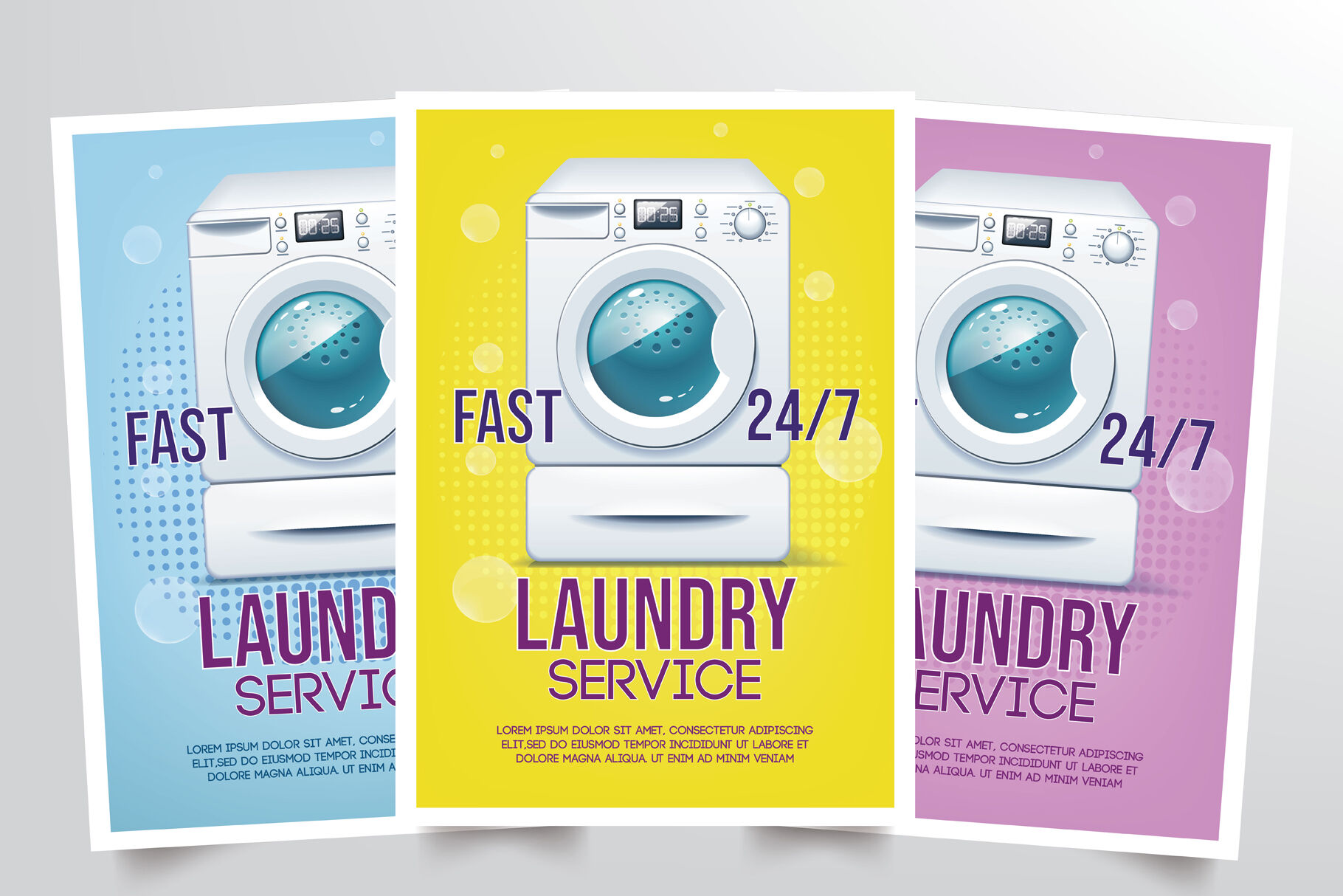 Laundry Flyer Template By StringLabs TheHungryJPEG