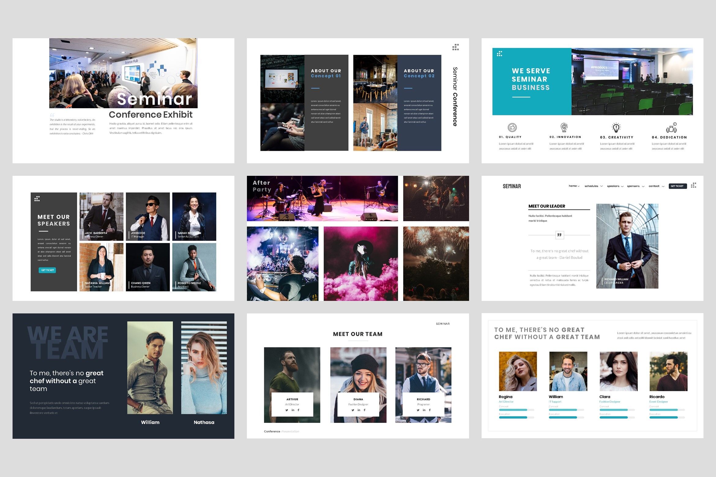 Seminar Conference PowerPoint Template By ArtStoreID TheHungryJPEG