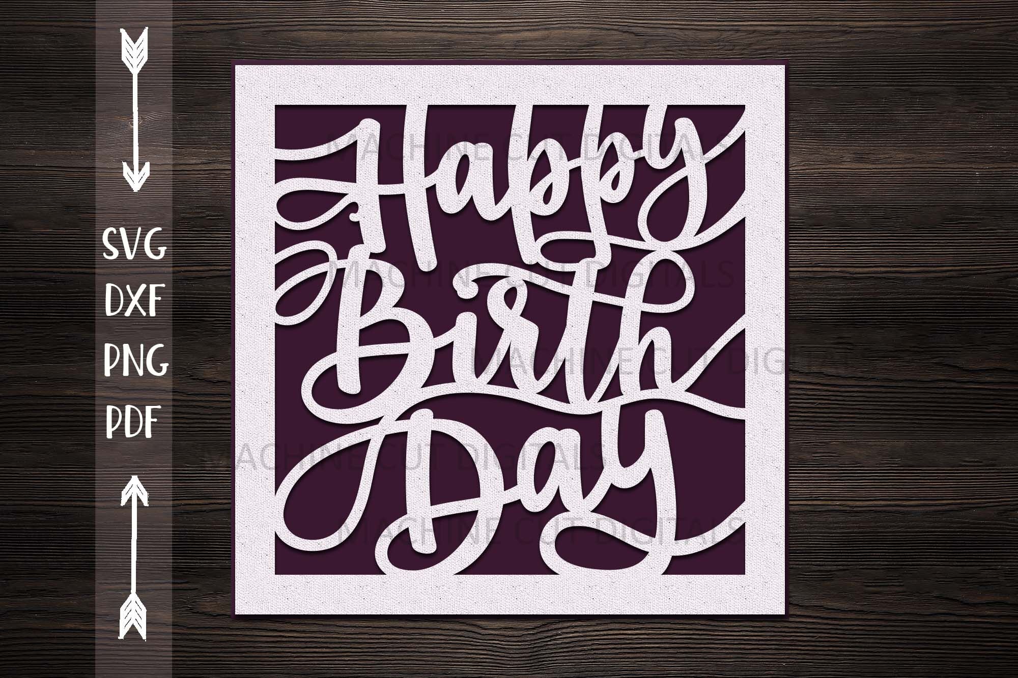 Downloadable Free Cricut Birthday Card Template Printable Word Searches