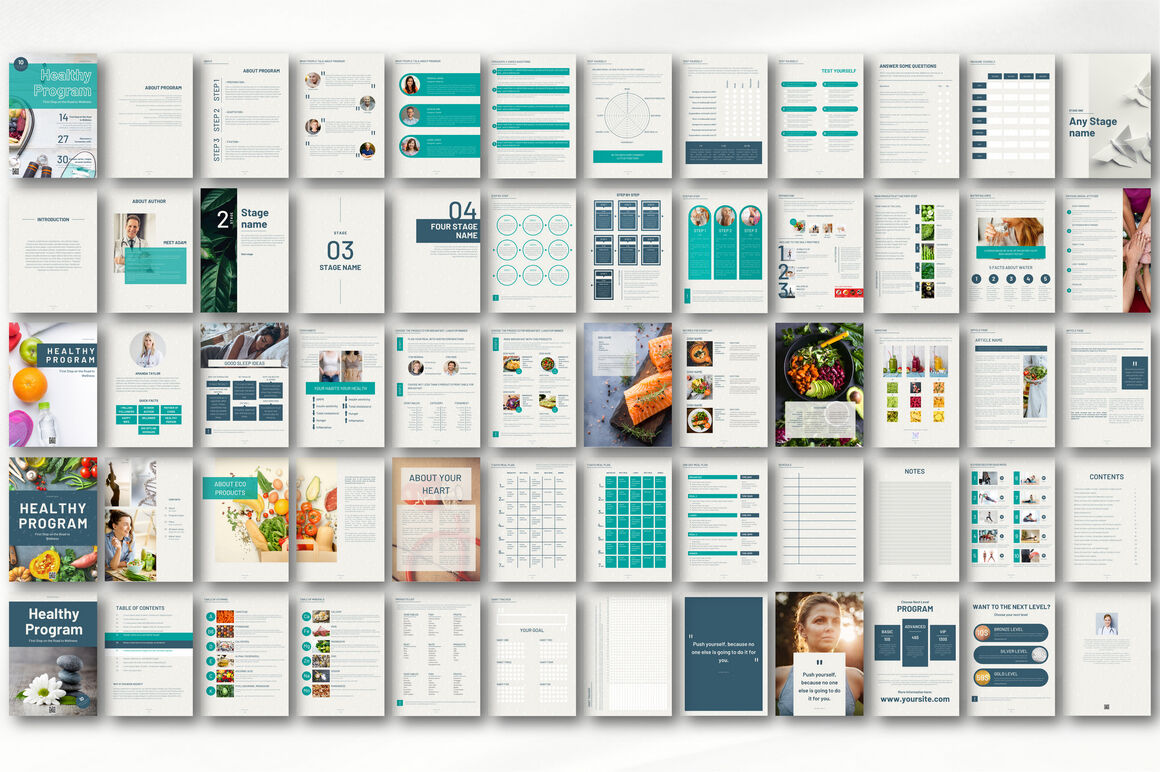 Healthy Lifestyle Plan Template Healthy Program Template By Handy