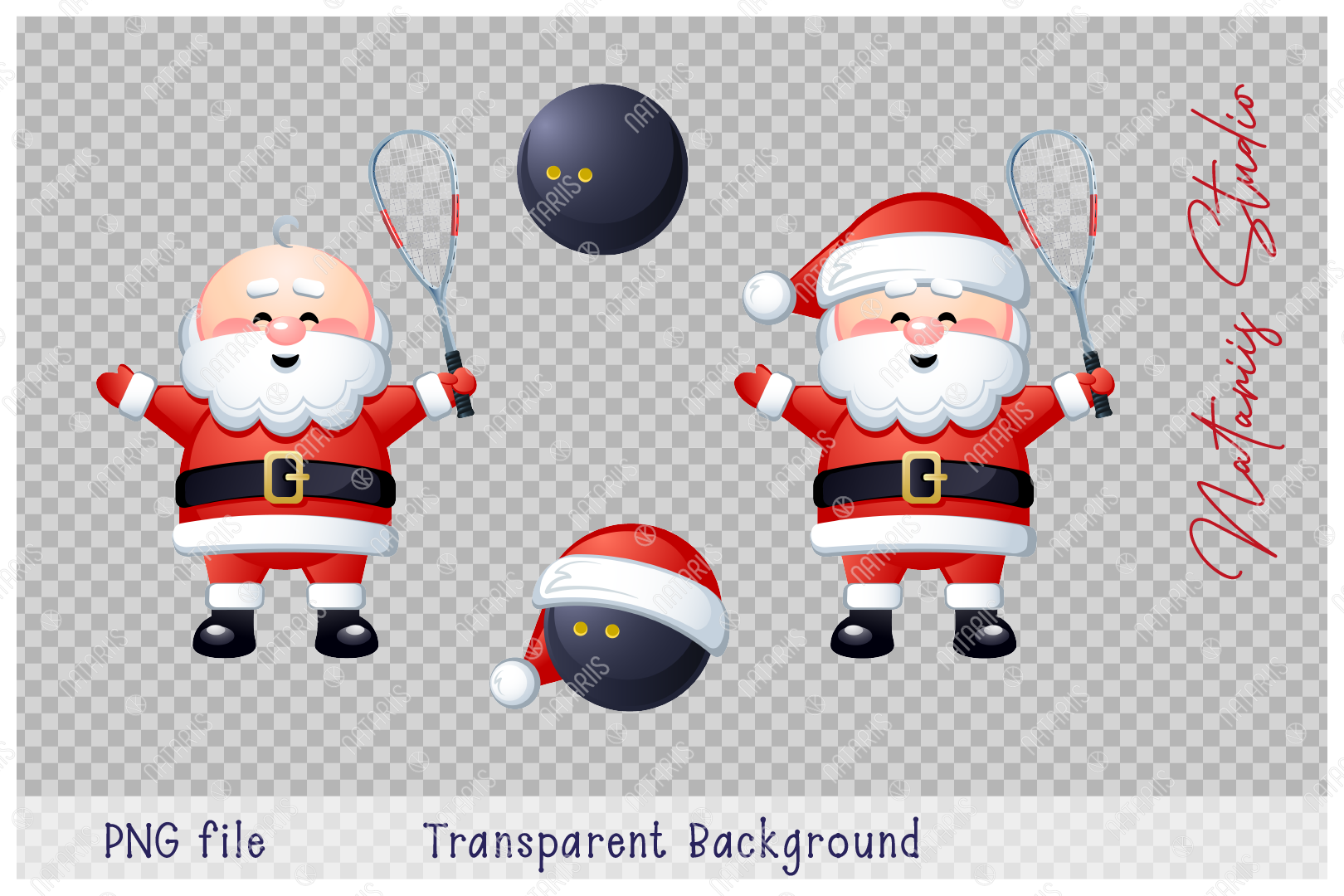 Merry Christmas and Happy New Year. Squash. By Natariis Studio ...