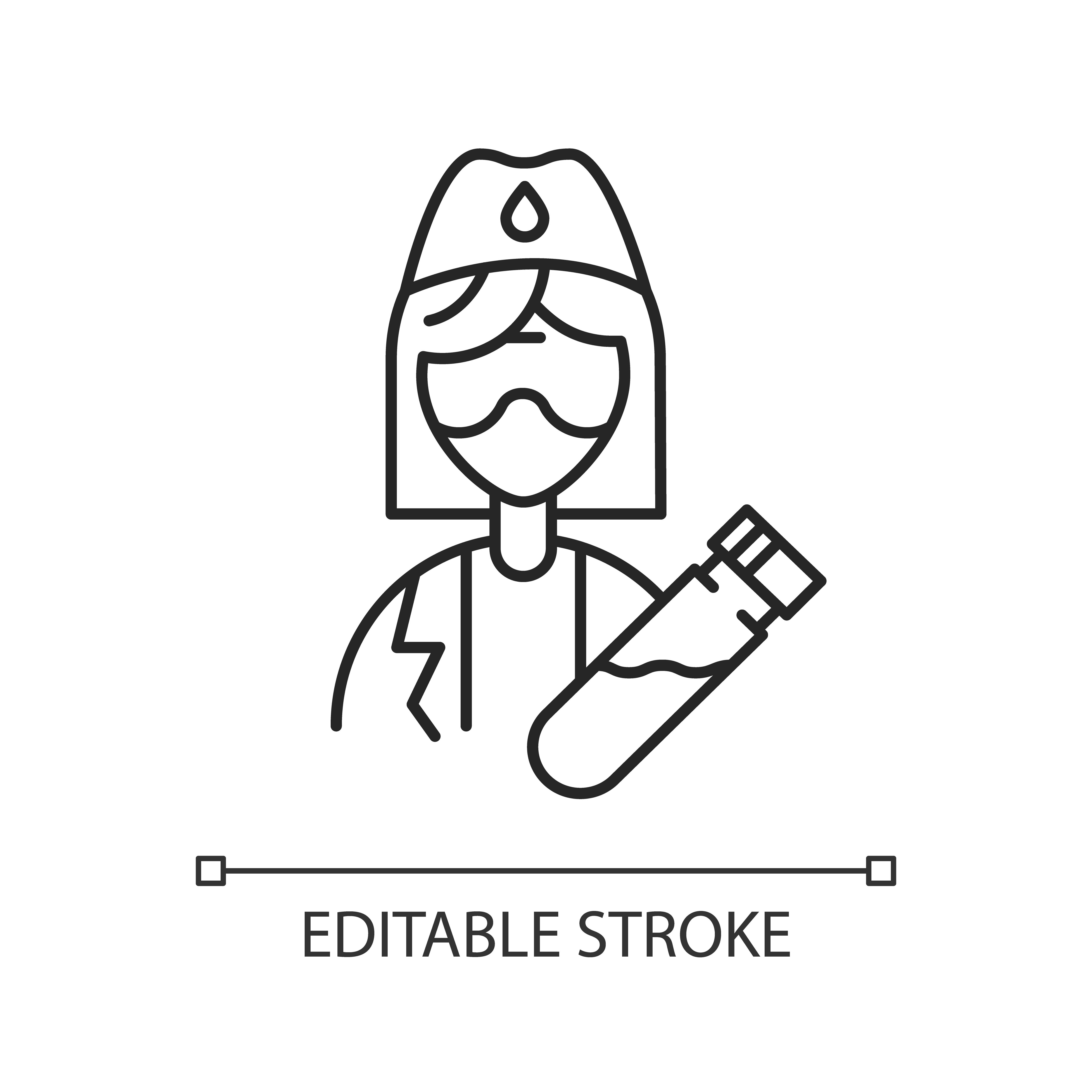 Lab worker linear icon By bsd studio | TheHungryJPEG Lab worker linear icon By bsd studio | TheHungryJPEG