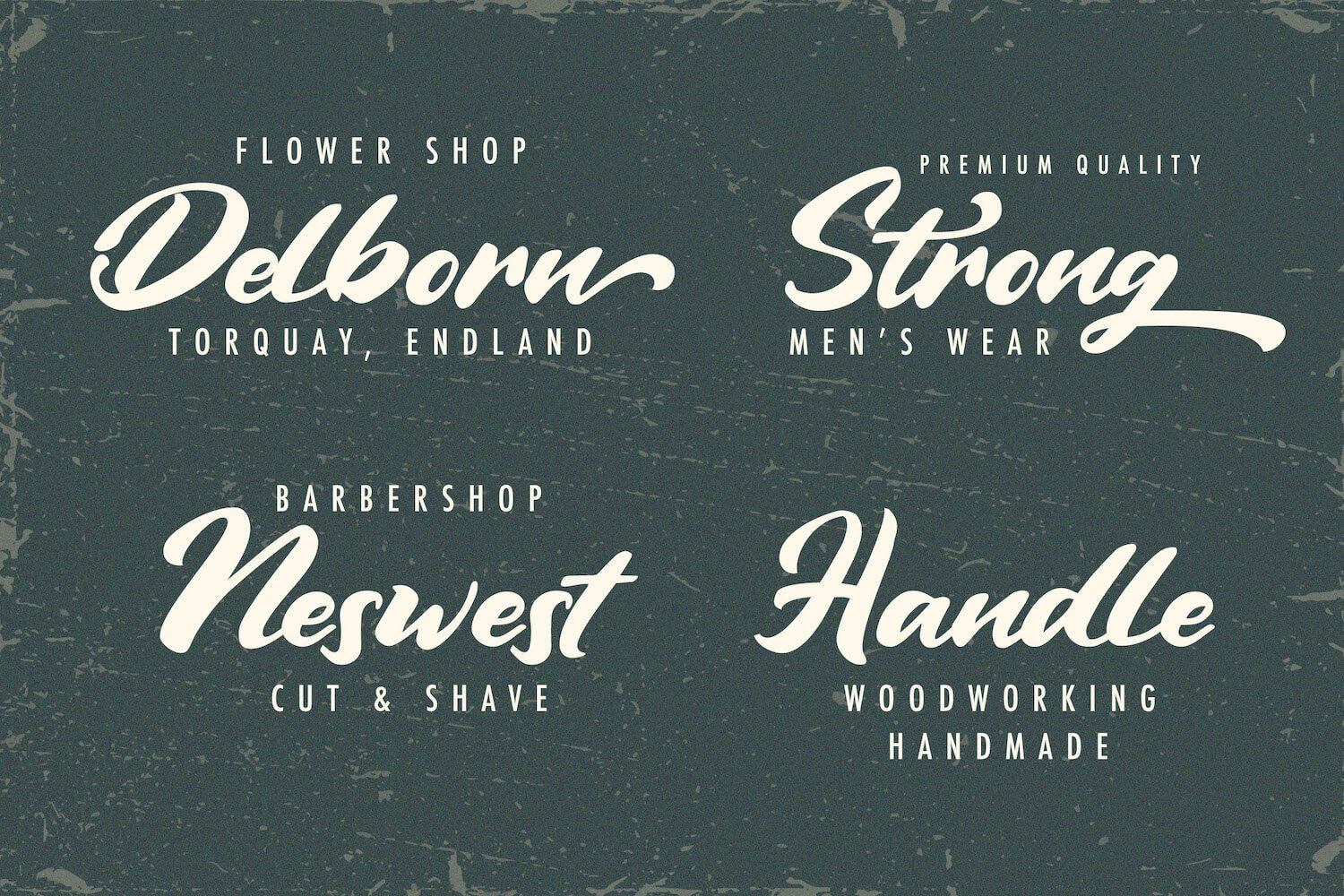 Vintage Style Bold Script Font By StringLabs TheHungryJPEG