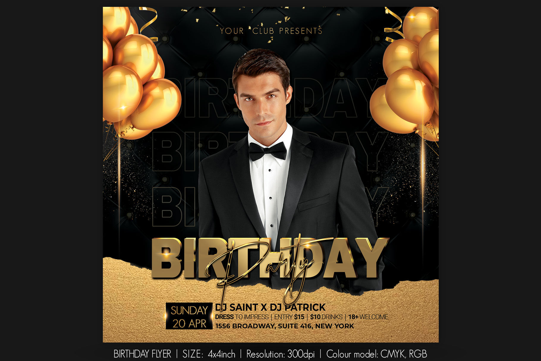 Birthday Flyer By Artolus TheHungryJPEG