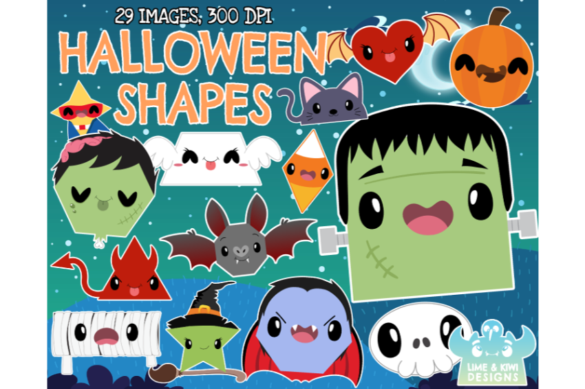 Halloween Assets Clipart Bundle 1 - Lime and Kiwi Designs By Lime and ...