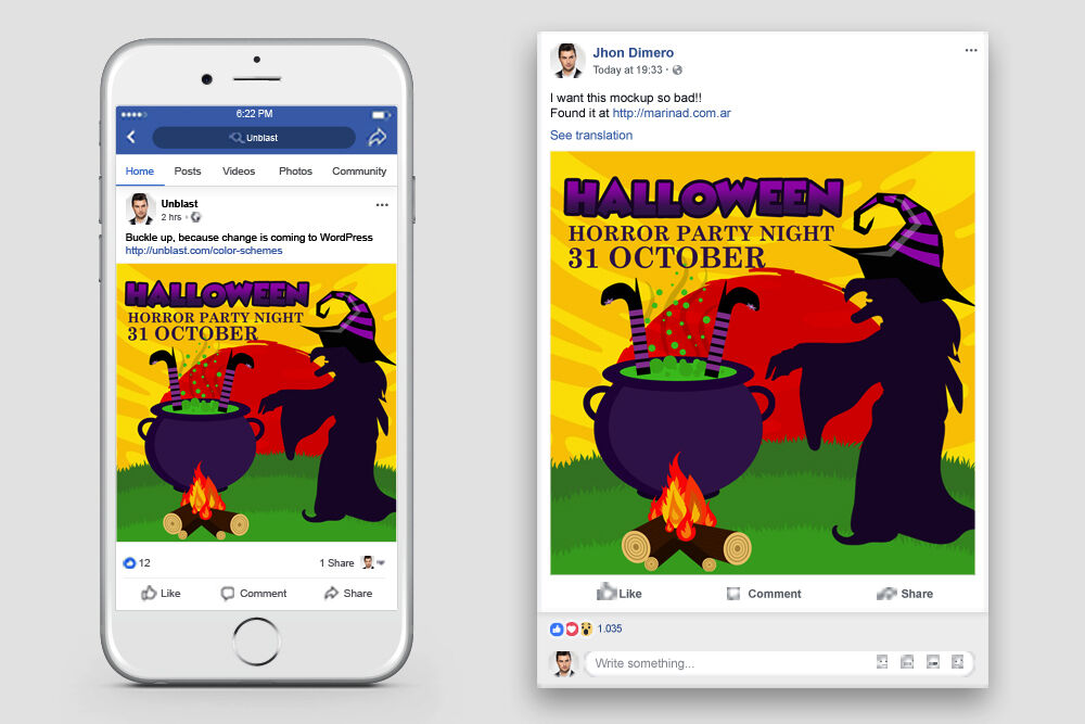 Halloween Party Facebook Post Banner By Designhub TheHungryJPEG