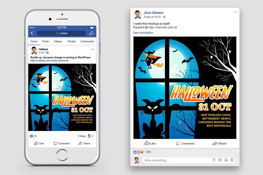 Halloween Party Facebook Post Banner By Designhub TheHungryJPEG