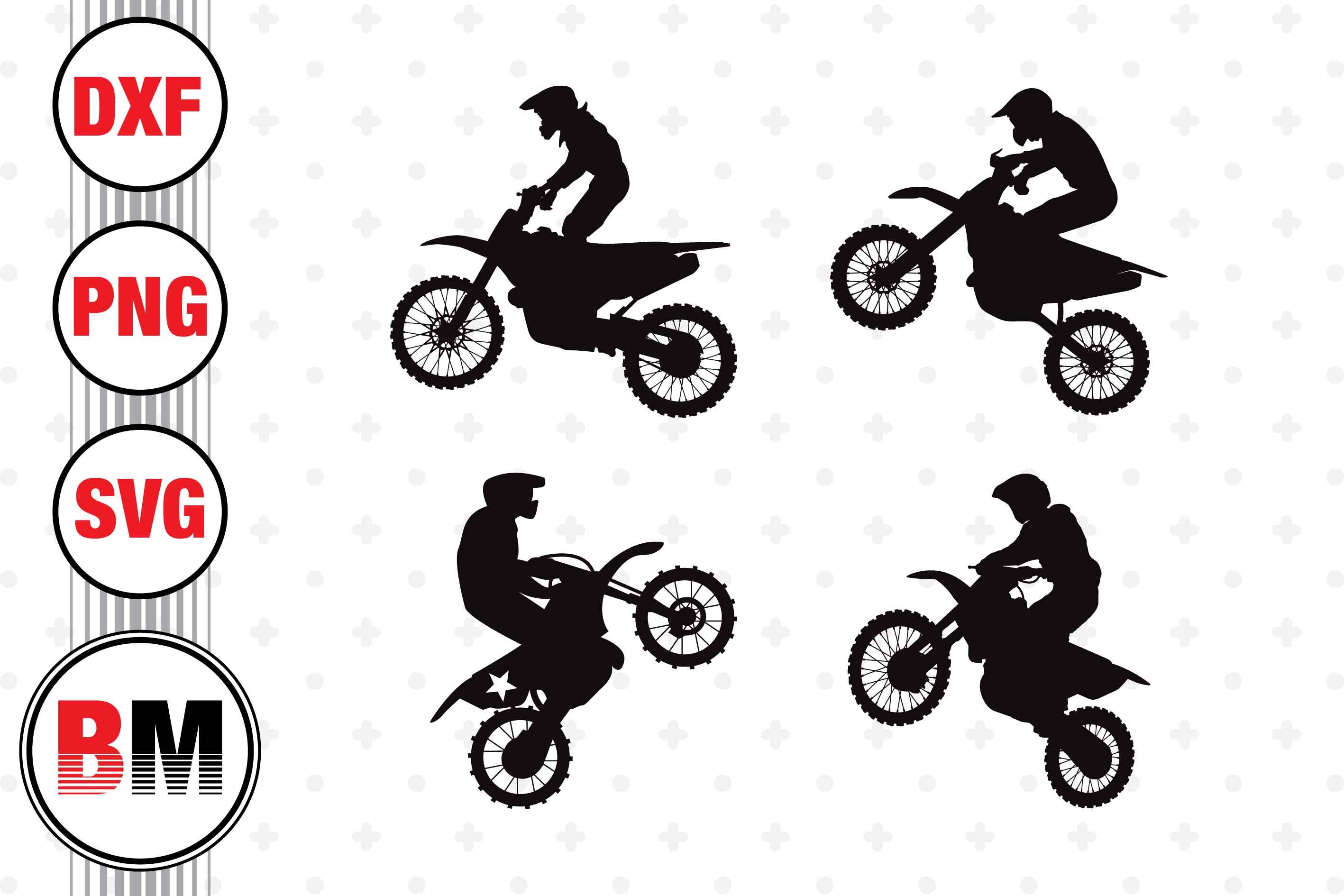 Dirt Bike SVG, PNG, DXF Files By Bmdesign | TheHungryJPEG.com
