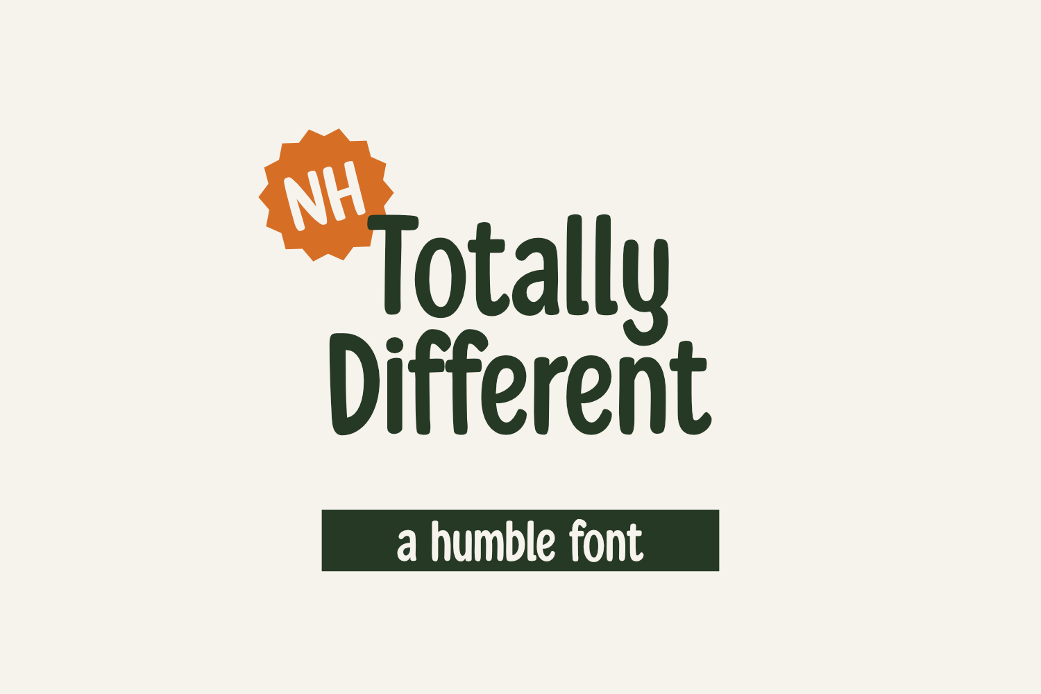 Totally Different By Niskala Huruf | TheHungryJPEG Totally Different By Niskala Huruf | TheHungryJPEG