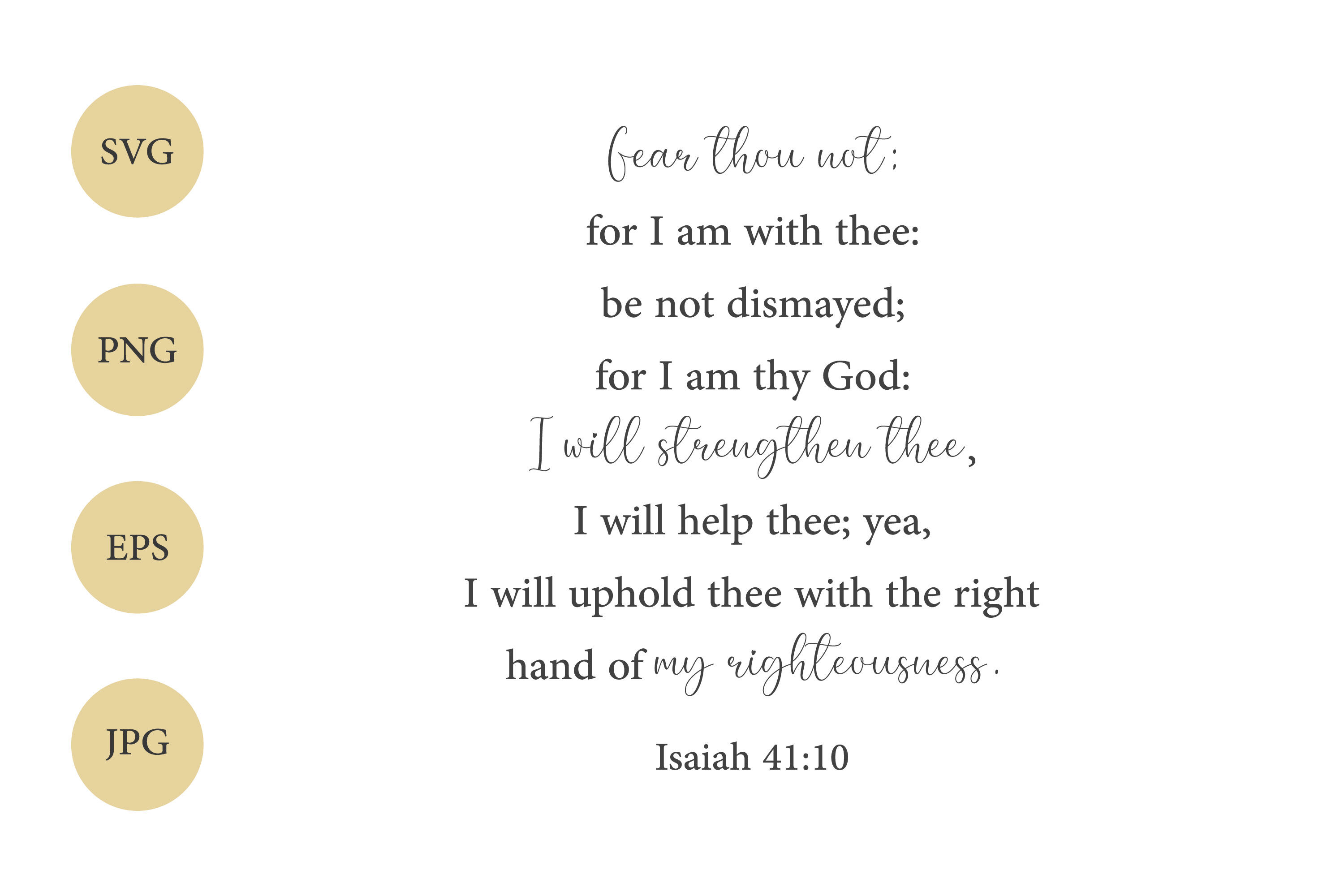 Isaiah 41 10