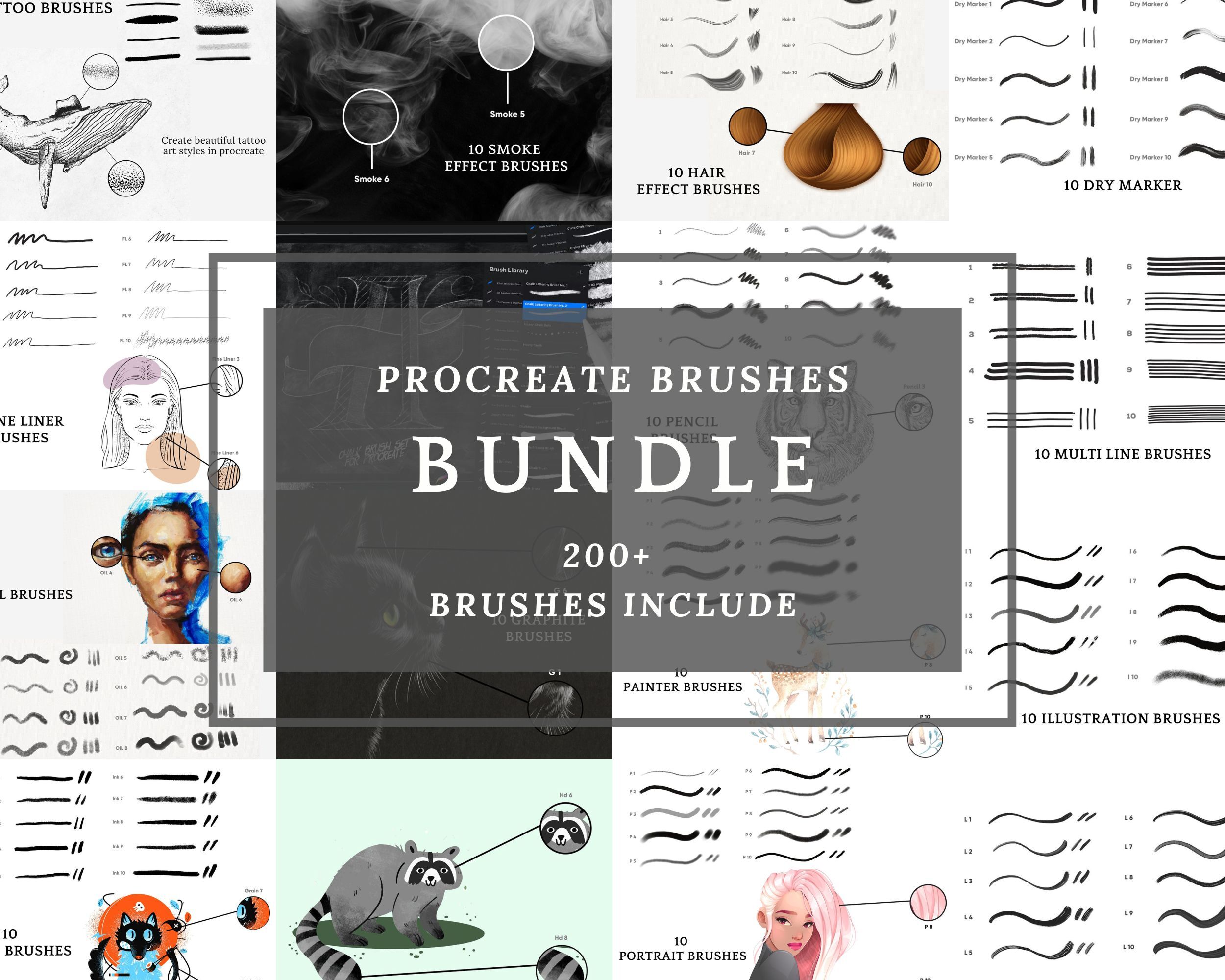 PROCREATE BUNDLE - 20 in 1 By Art By Hien | TheHungryJPEG
