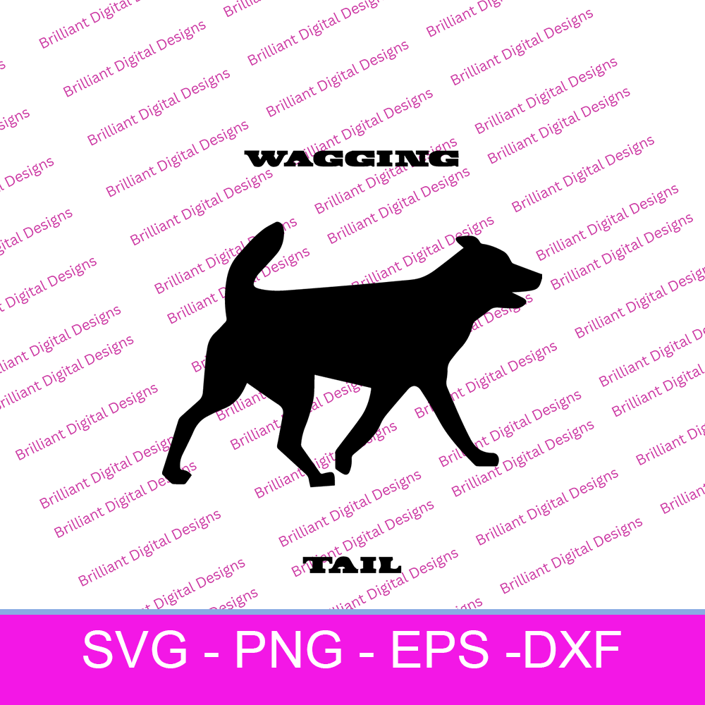 DOG WAGGING TAIL SVG By Brilliant Digital Designs | TheHungryJPEG