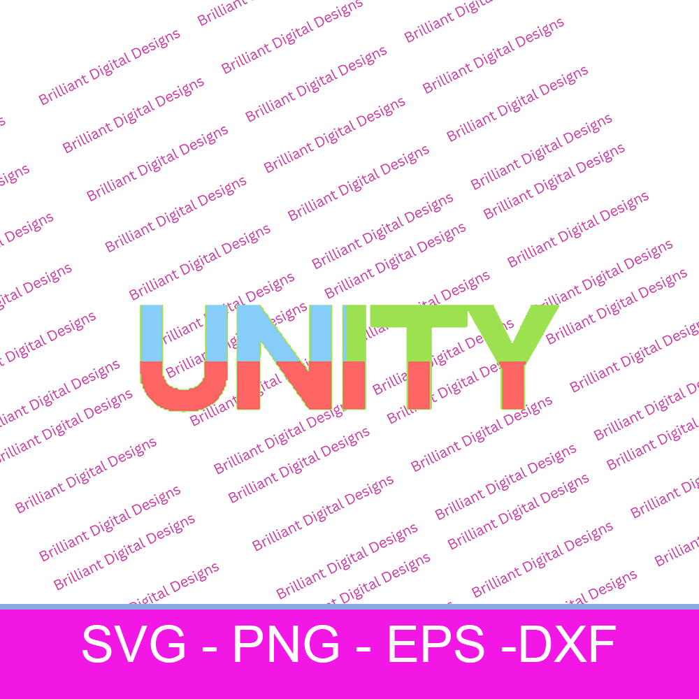 RAINBOW QUADRANT UNITY SVG By Brilliant Digital Designs | TheHungryJPEG
