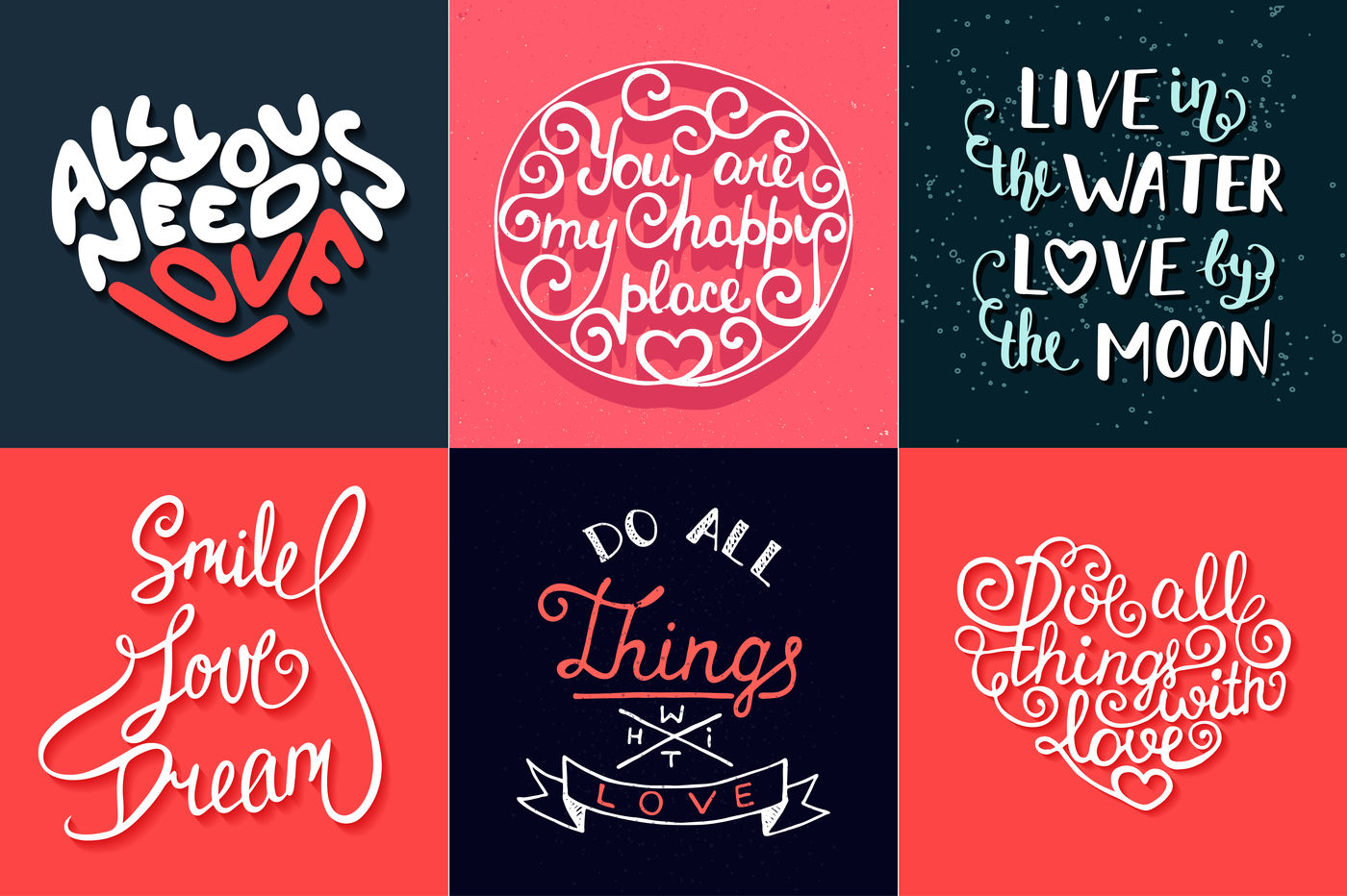 Love Quotes And Greeting Cards By Mia Akimo TheHungryJPEG
