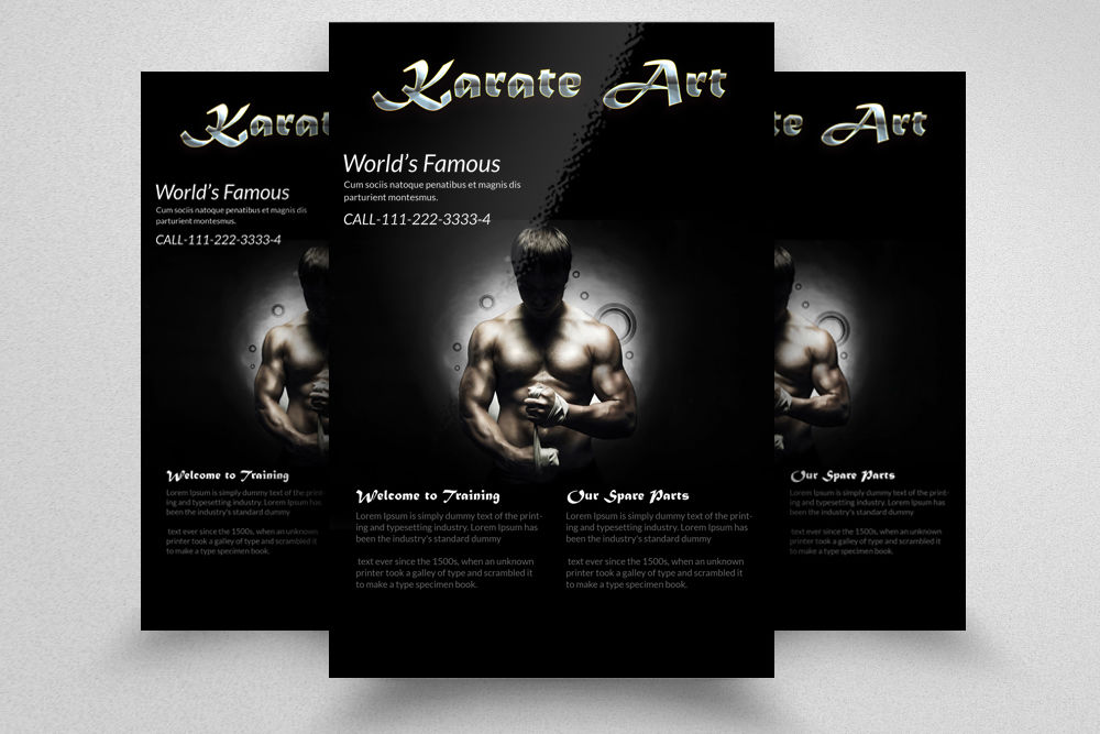 Karate Martial Arts Flyer Template By Designhub TheHungryJPEG